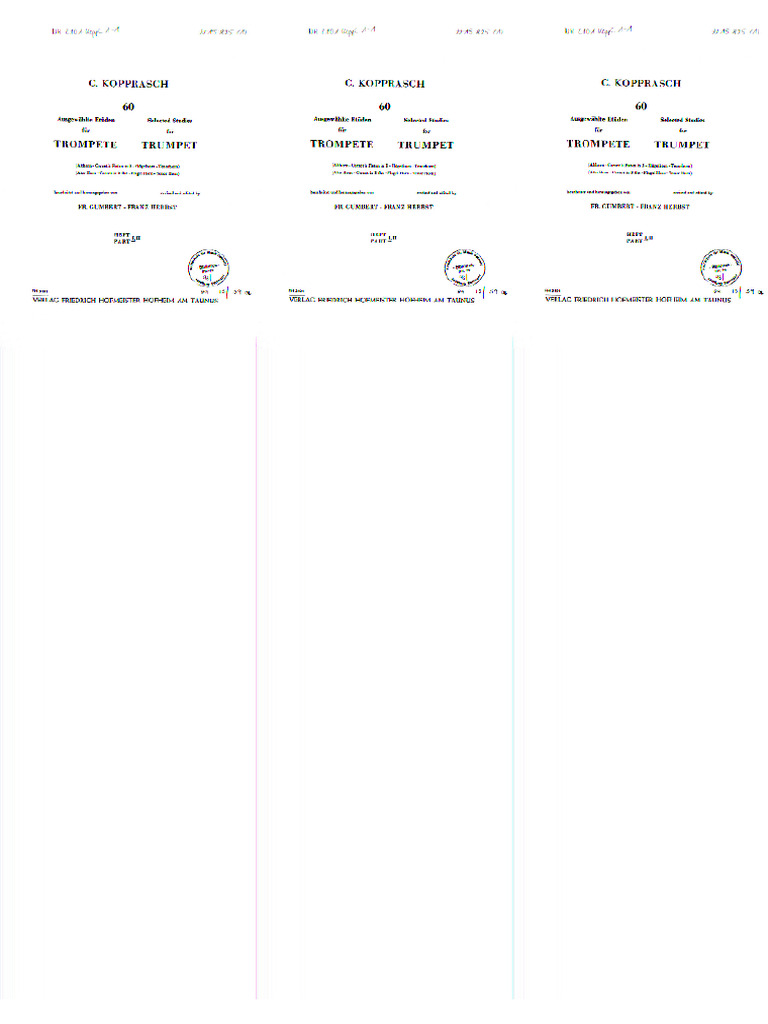 C Kopprasch Trumpet Studies I Part - Compress | PDF