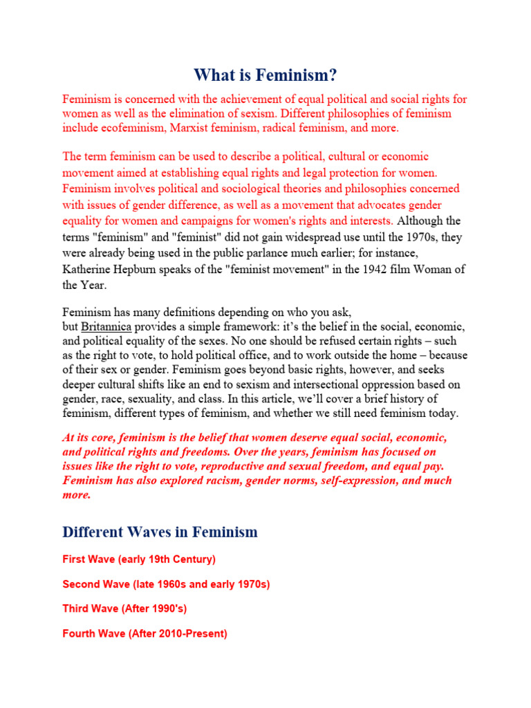 Feminism | PDF | Gender Studies | Feminism