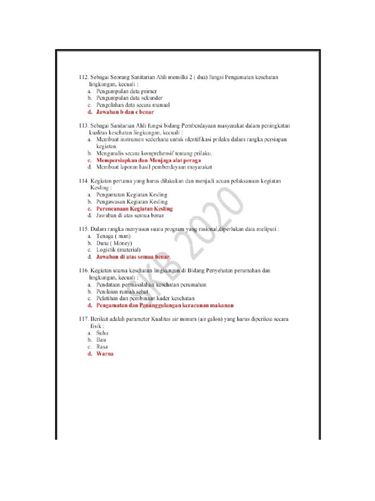 Soal Latihan SKB 2 | PDF