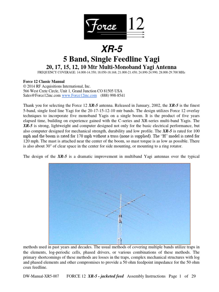 XR 5 | PDF | Rivet | Antenna (Radio)