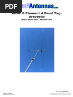 Moxon-Yagi Beam Antenna For 20m, 15m | PDF | Computers | Technology & Engineering