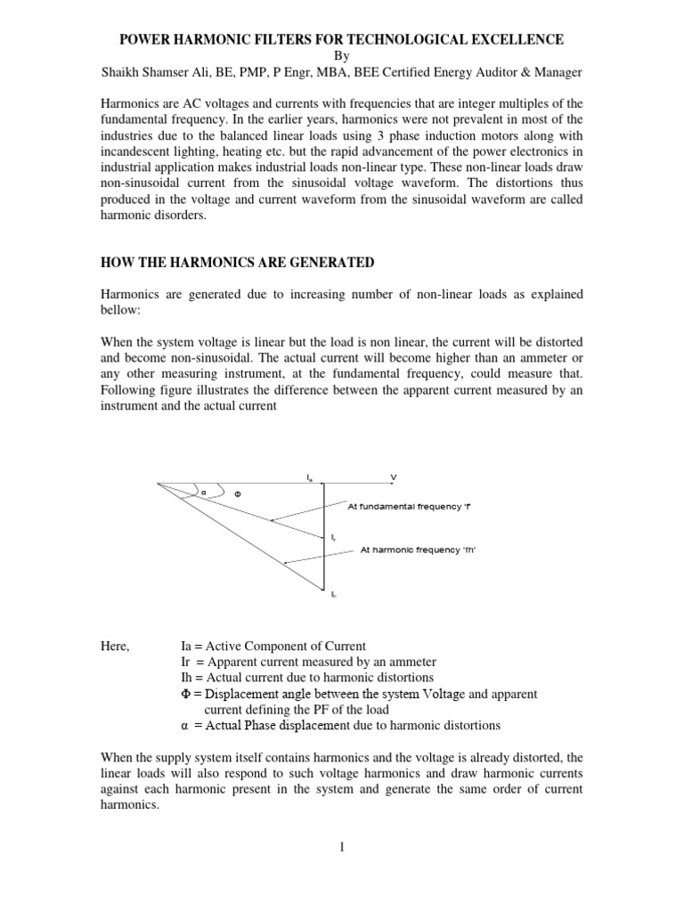 Power Harmonic Filters Explained | PDF