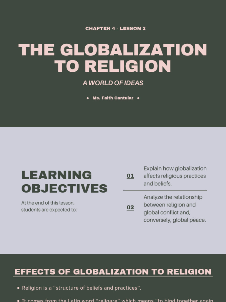 The Globalization To Religion | PDF