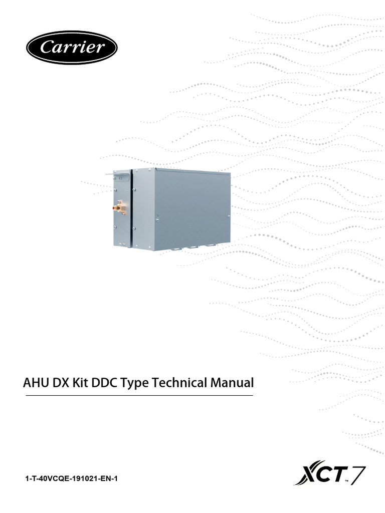 AHU DX Kit DDC Type Technical Manual 20211019 PDF | PDF