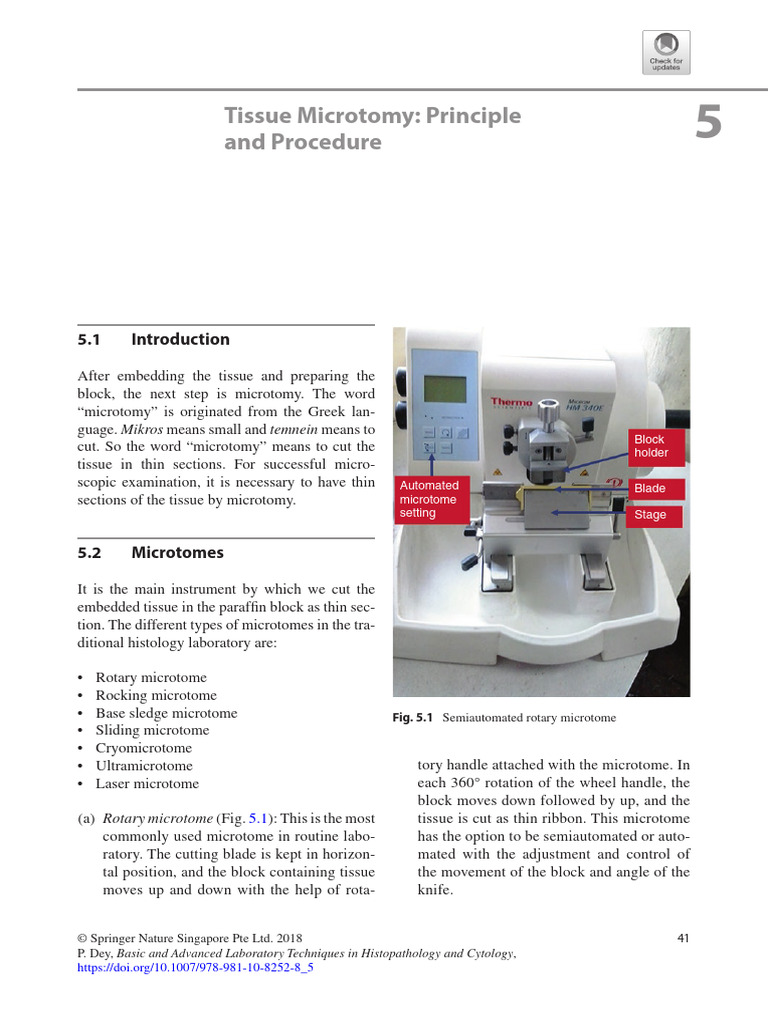 Microtomy Techniques and Instruments | PDF | Knife | Abrasive