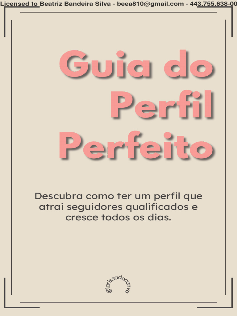 Guia Do Perfil Perfeito! | PDF | Cor | Vermelho