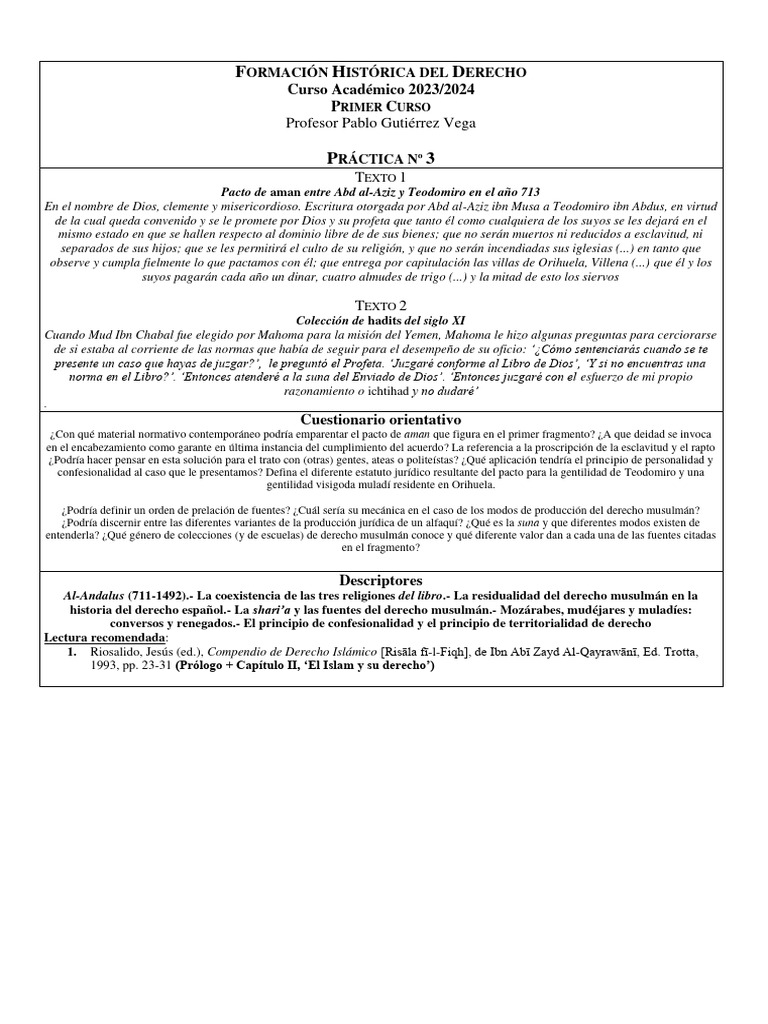 Practicas 3 y 4 Islam | PDF | Mahoma | Arábica