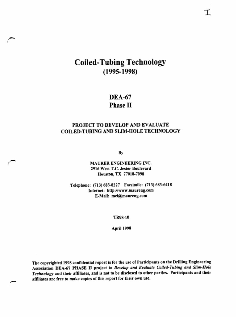 Coiled Tubing Technology | PDF