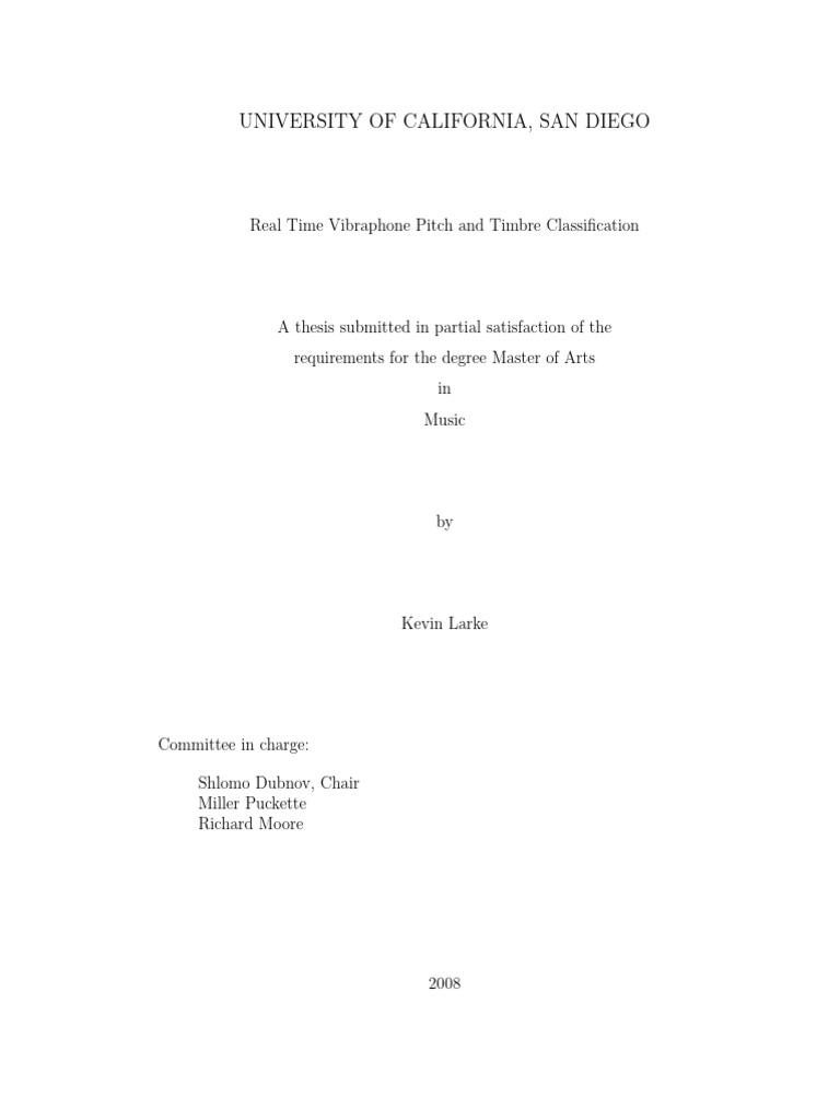 Real-Time Vibraphone Classification | PDF | Spectral Density | Pitch ...
