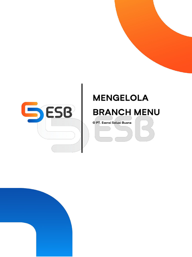 Cara Mengelola Branch Menu ESB | PDF | Komputer