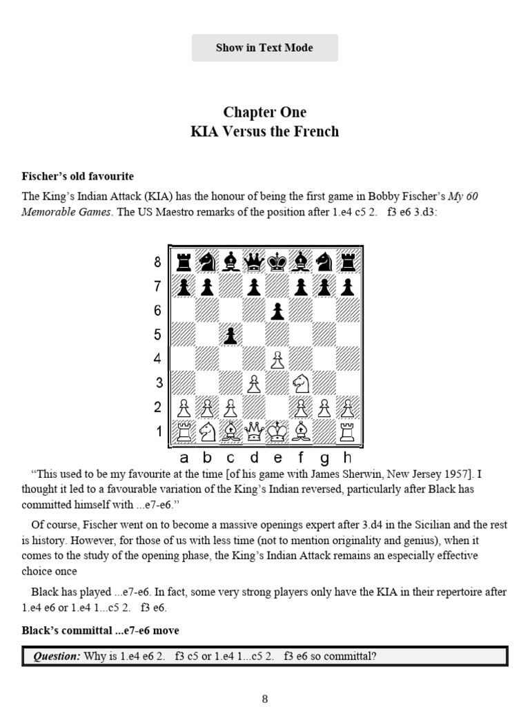Mcdonald Neil The Kings Indian Attack Move by Move PDF (Dragged) | PDF | Sports & Recreation