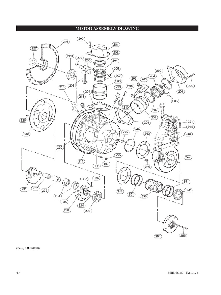 Ingersoll Rand Motor Assembly Parts List | PDF | Mechanical Engineering ...