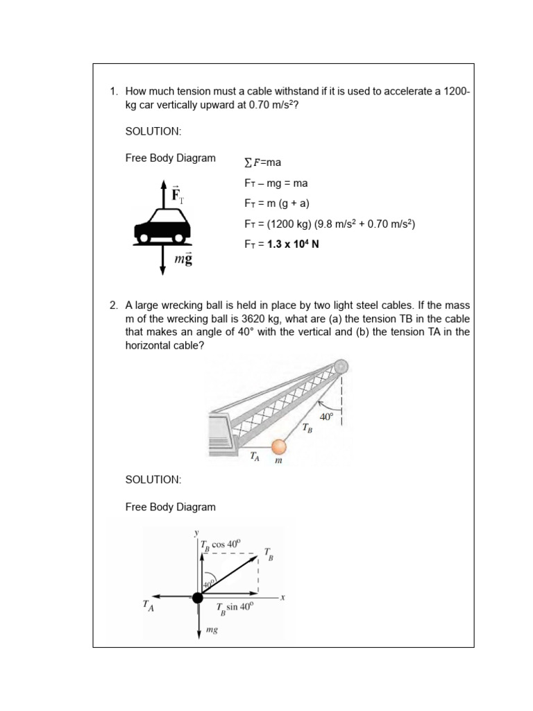 Tension | PDF | Tension (Physics) | Force