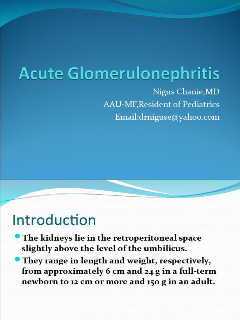 Acute Glomerulonephritis | PDF