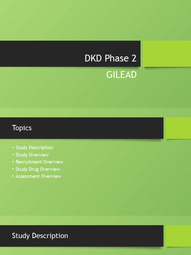 DKD Phase 2 Gilead | PDF | Phases Of Clinical Research | Health Sciences