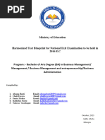 Exit Examination Model Exam For Buma 2023 Academic Year | PDF ...