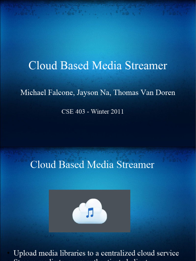 Cloud Based Media Stream | PDF
