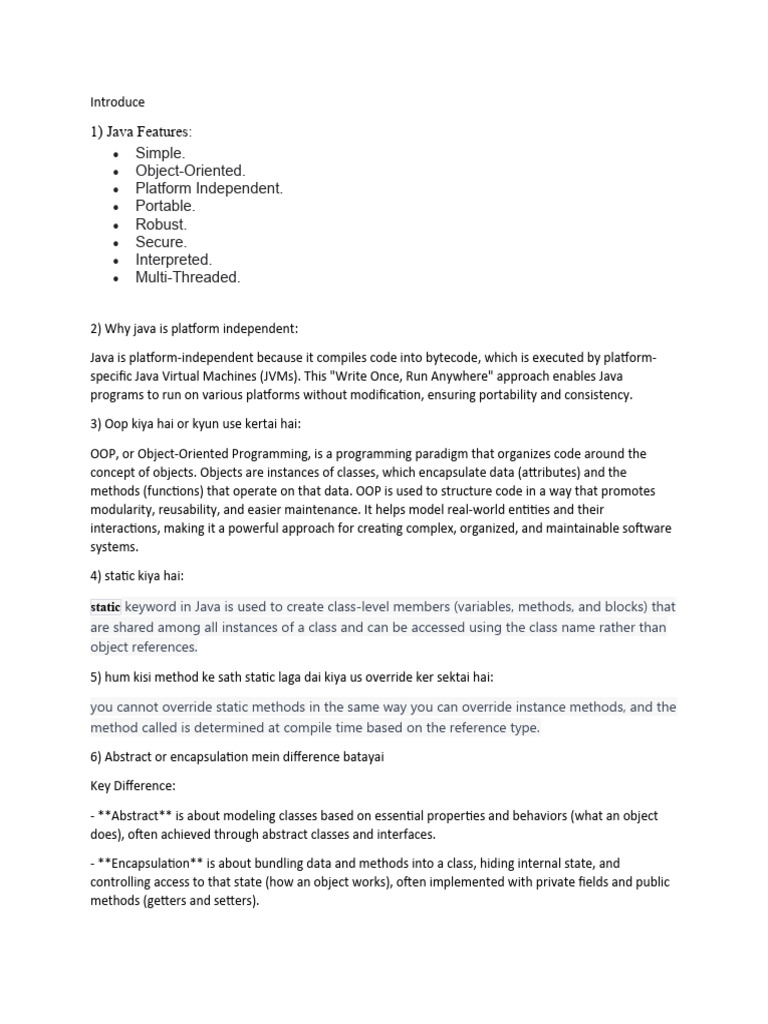 Java Programming Concepts Explained | PDF