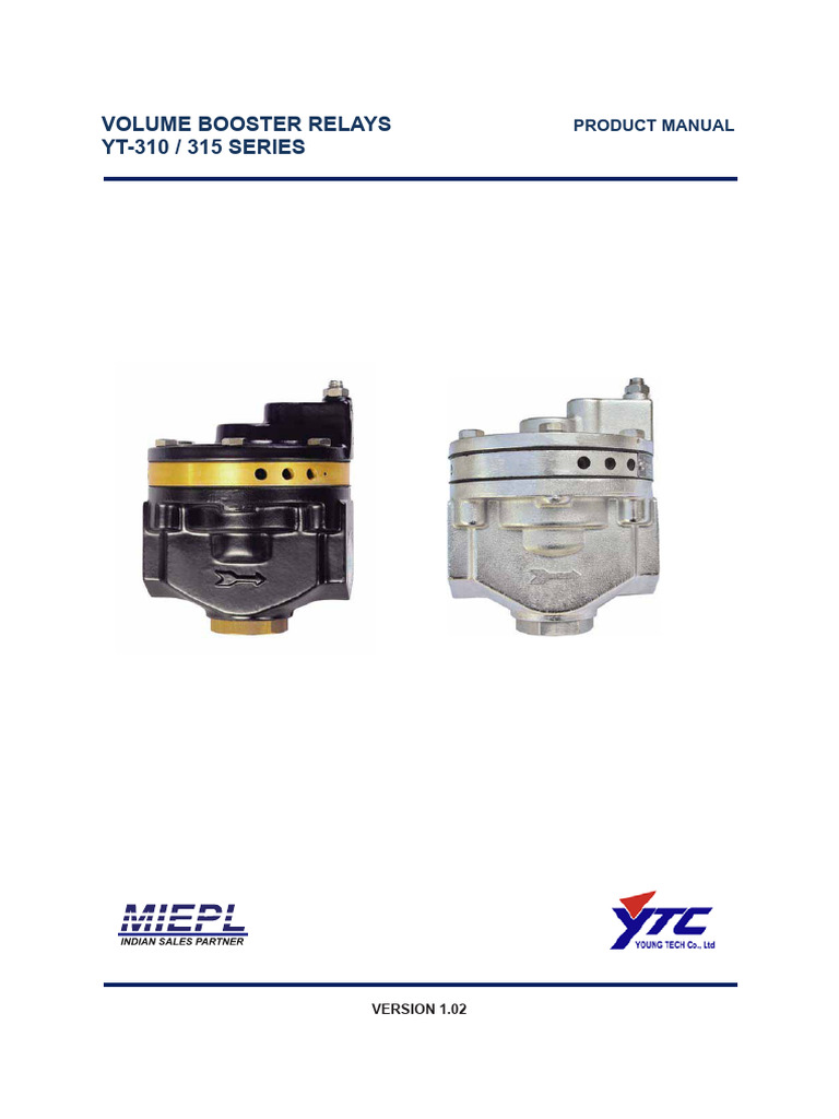 YTC Positioner | PDF | Valve | Tools
