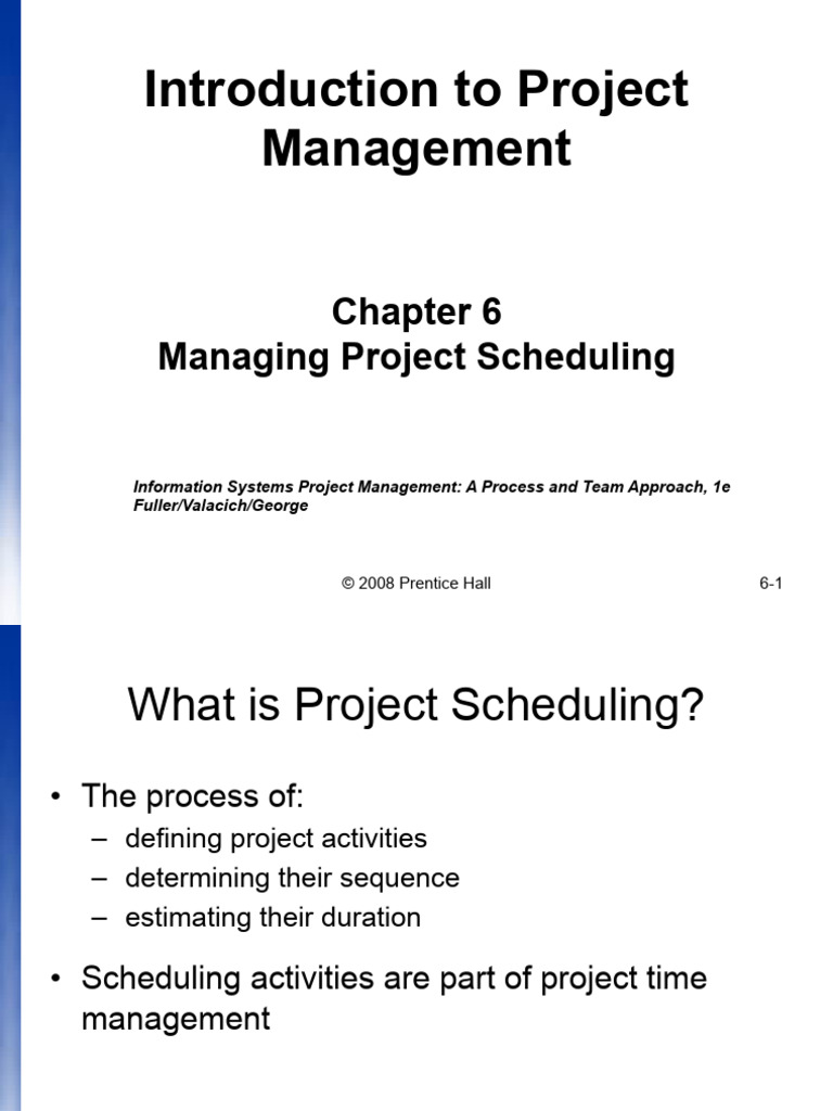 Managing Project Scheduling | PDF | Project Management | Computing