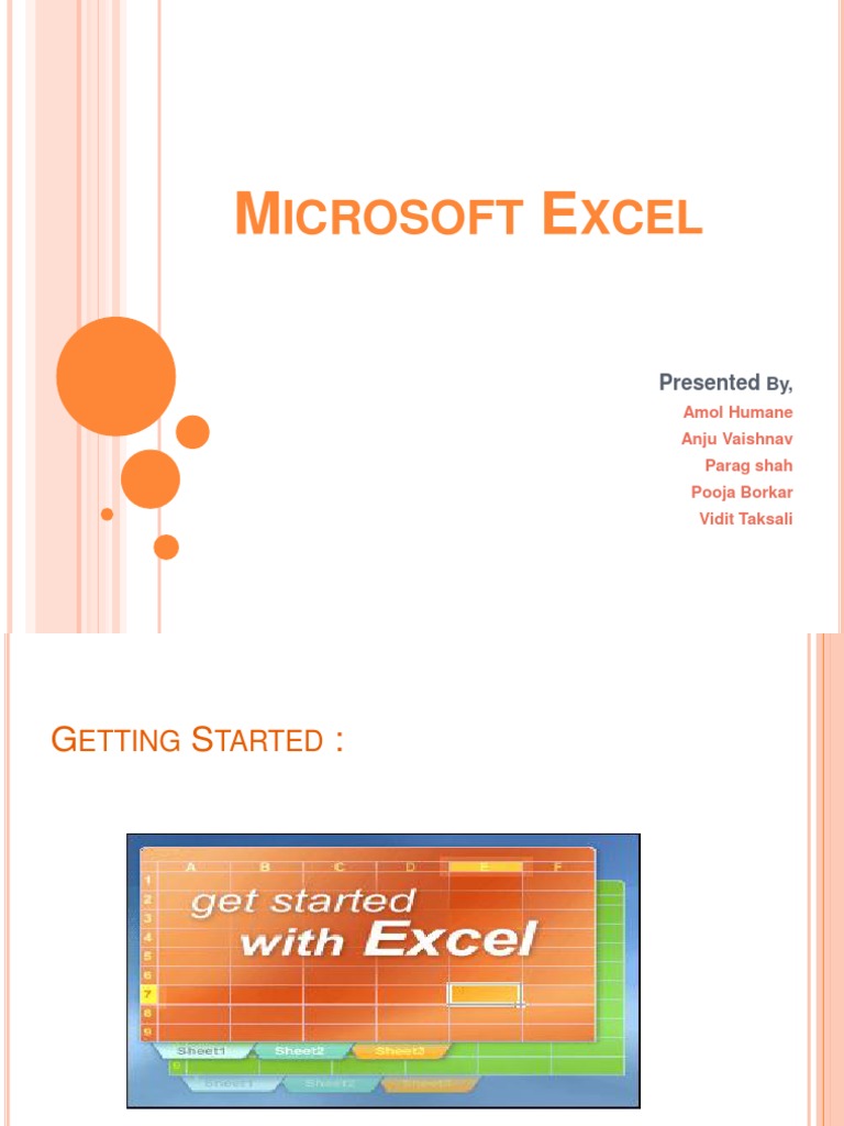 Microsoft Excel Ppt Og | Microsoft Excel | Spreadsheet