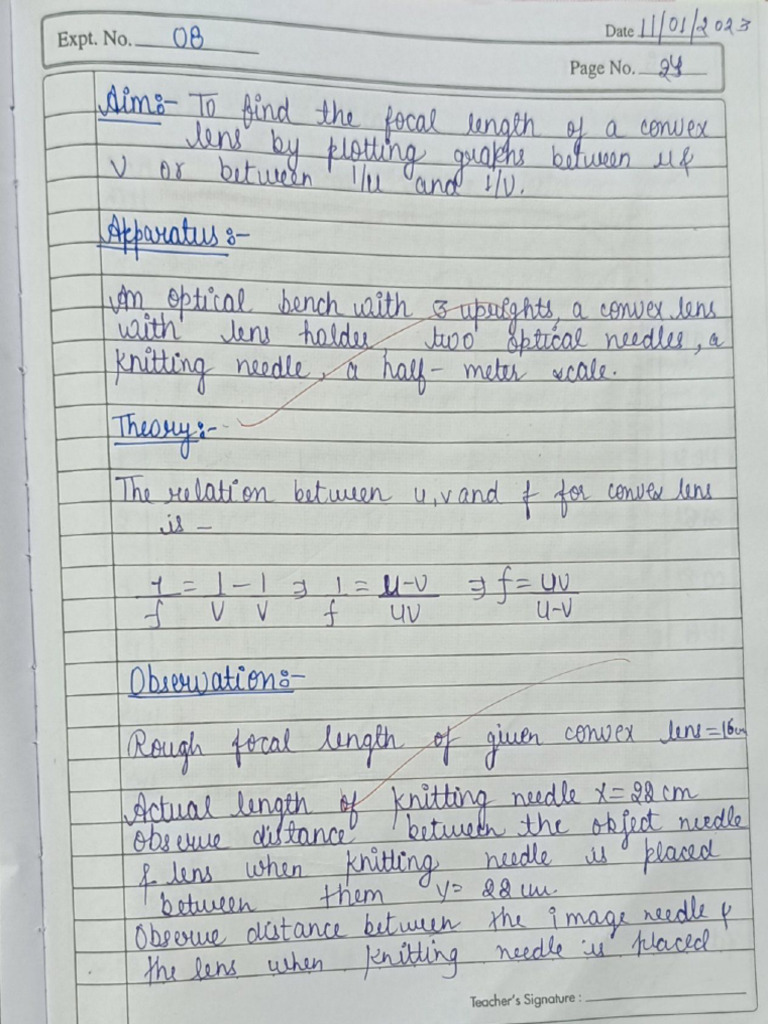 Physics - Experiment - 8 | PDF