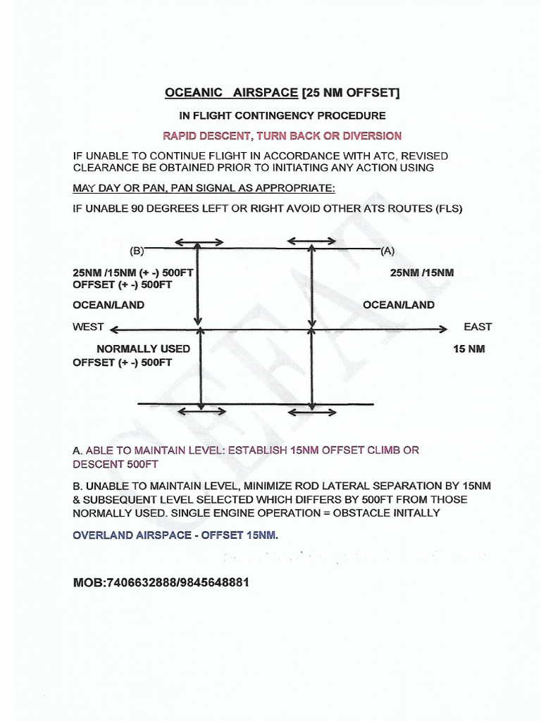 RVSM Contingency - WX Deviation | PDF