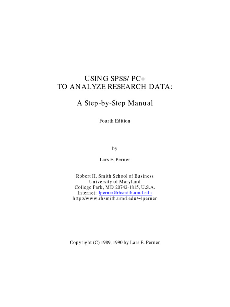 Basics Of Spss Pdf Statistics Spss