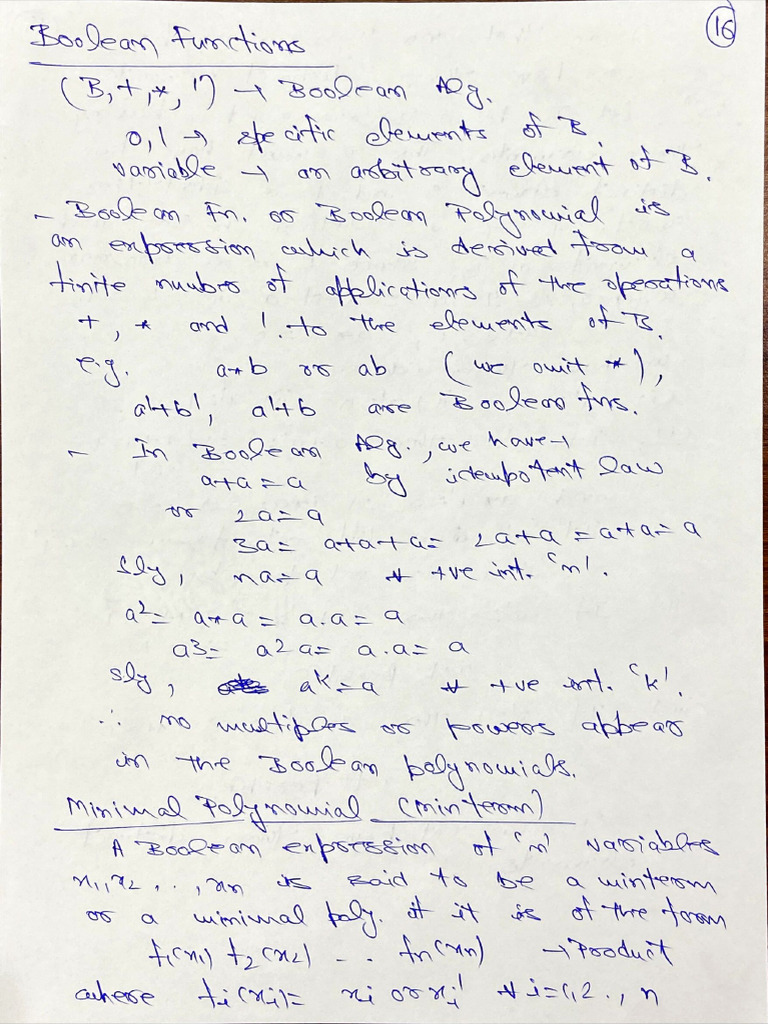 Boolean Function - 1 | PDF