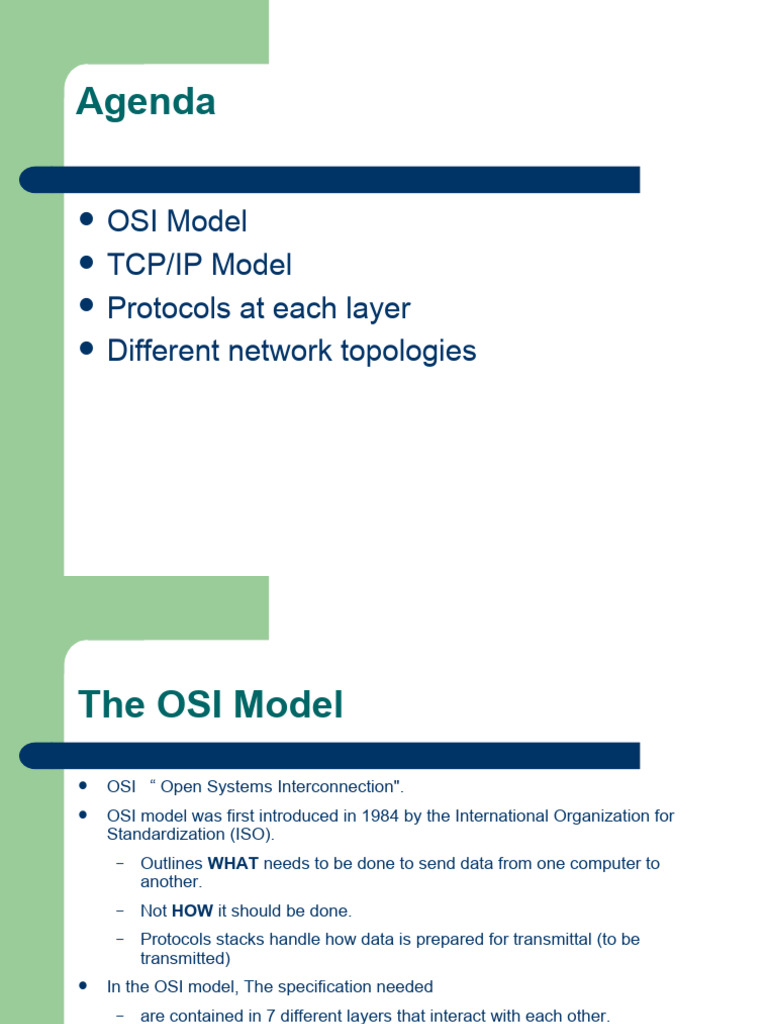 Basic OSI Ref Model | PDF | Osi Model | Internet Protocol Suite
