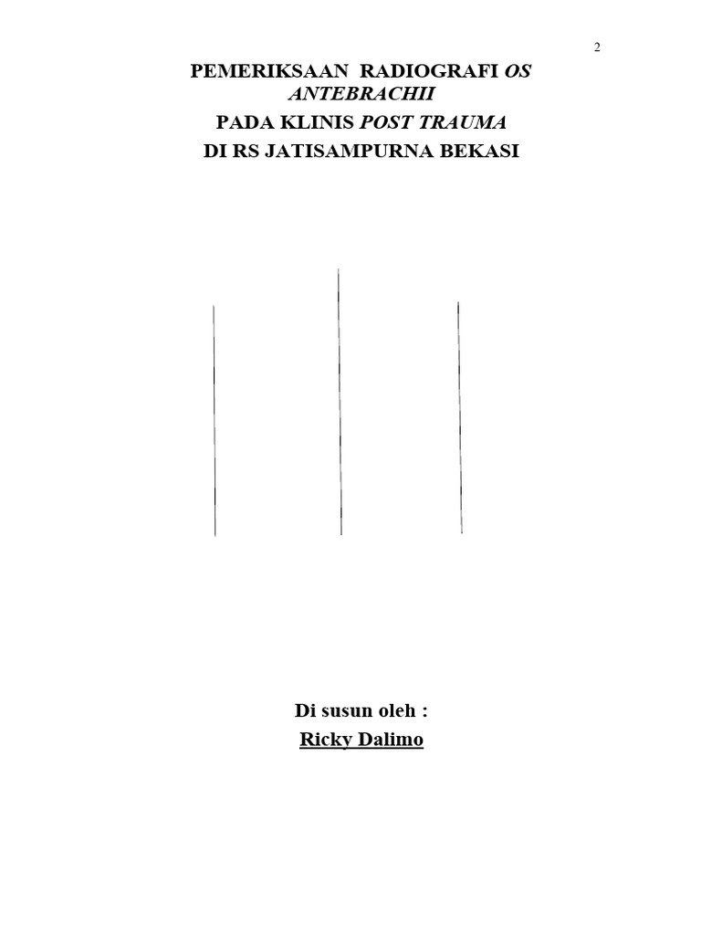 Pemeriksaan Radiografi Os Antebrachii | PDF