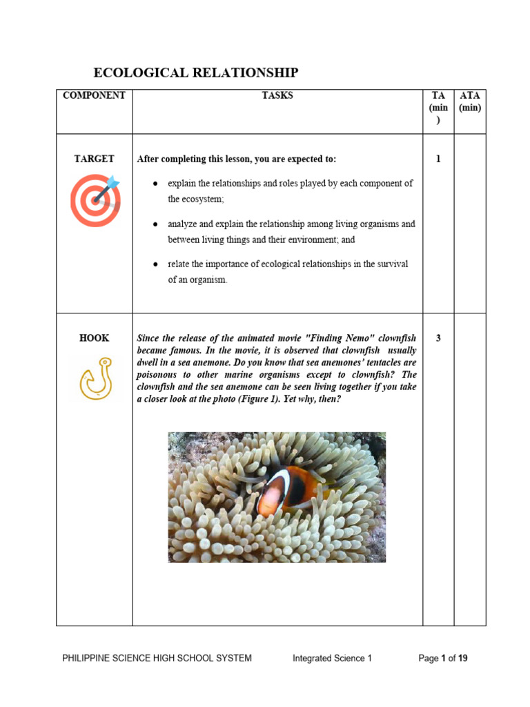 Ecological Relationships Bridging | PDF | Herbivore | Symbiosis