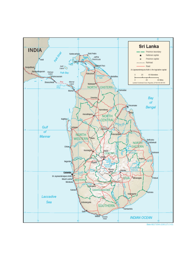 Sri Lanka Map 435 | PDF