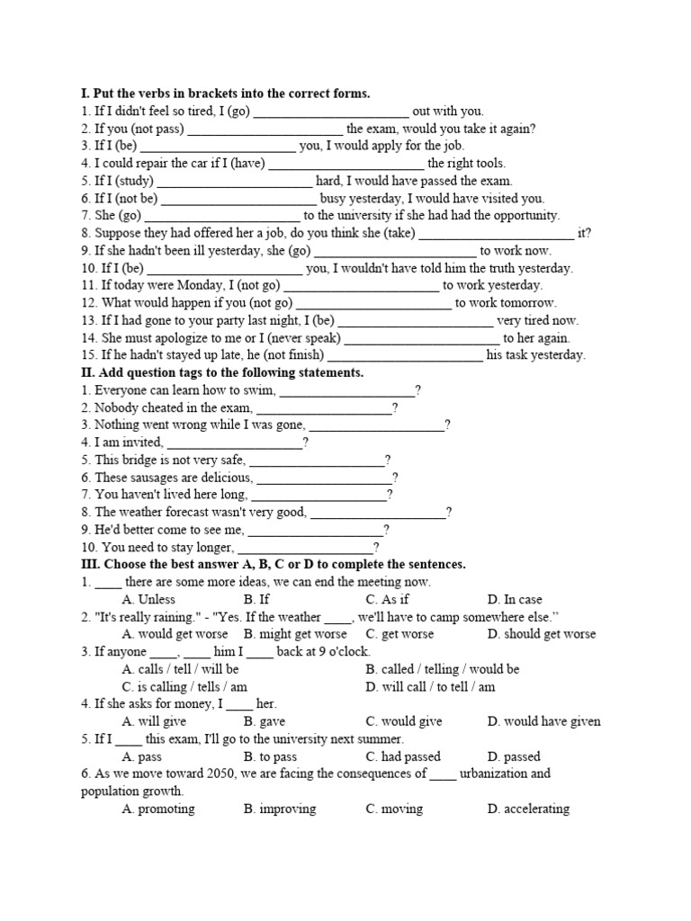 Exercise U9 Language Pdf