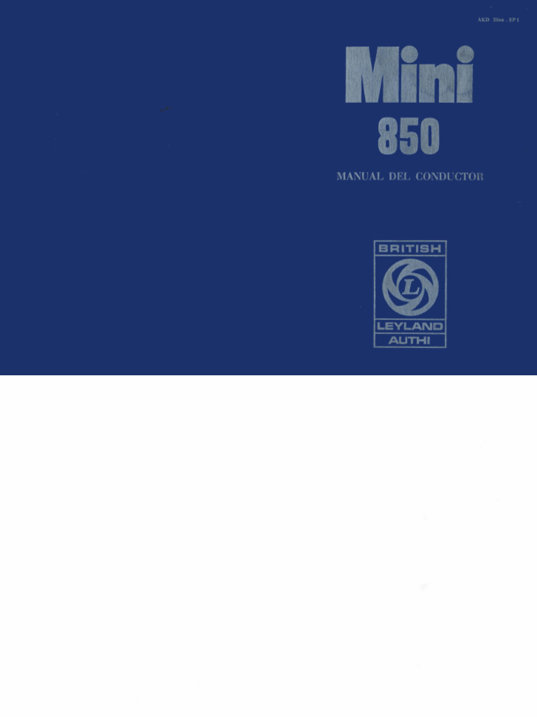 Manual Authi Mini 850 1970 Pdf