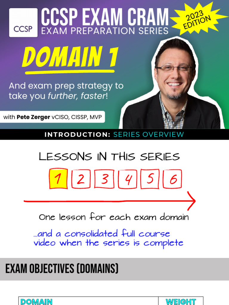 CCSP Exam Cram DOMAIN 1 Handout | PDF