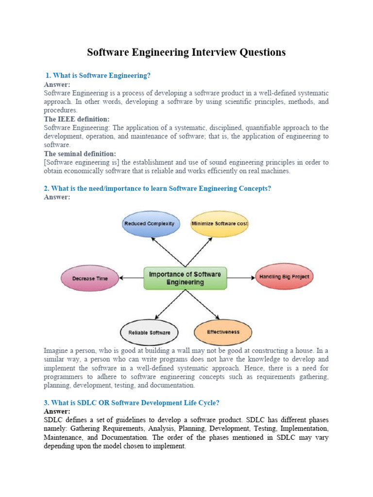 Software Engineering Interview Question (AutoRecovered) | PDF