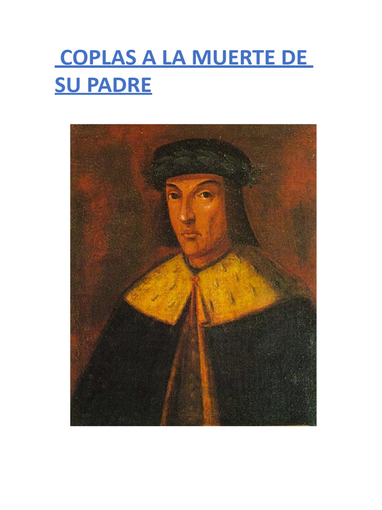 Coplas A La Muerte de Su Padre | PDF