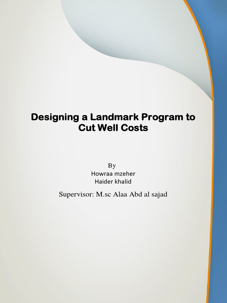 Landmark Program | PDF | Oil Well | Casing (Borehole)