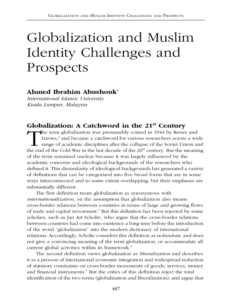 Globalization and Muslim | PDF