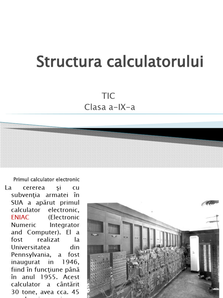 Structura Calculatorului | PDF