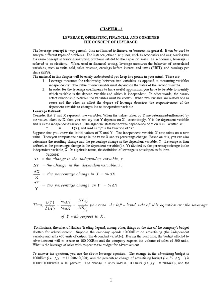 Leverage | PDF | Preferred Stock | Dividend