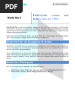 History of World War I: Causes & Key Figures | PDF | History