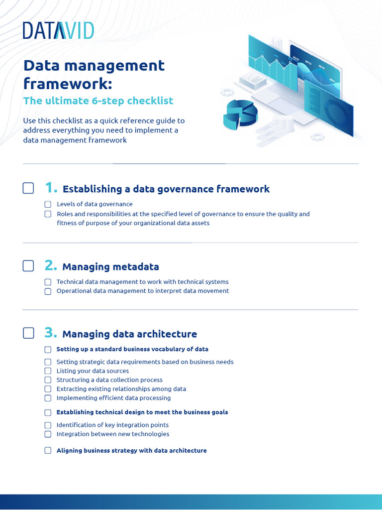 Data Management Framework Checklist Pdf Checklist Pdf