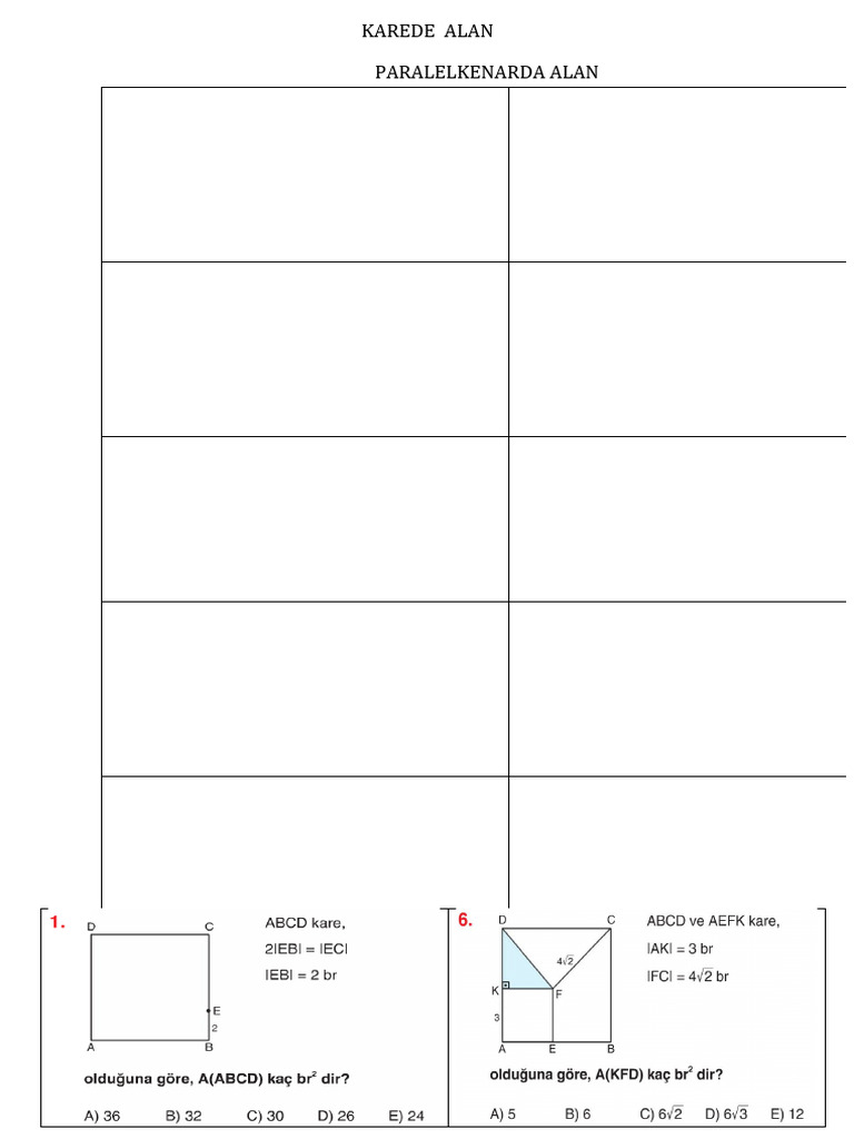 7 - Kare 3 - Alan | PDF