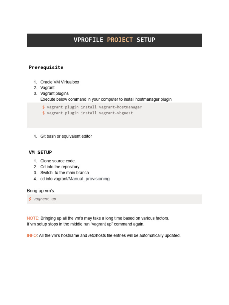 Vprofile Project Setup Mac M1 M2 | PDF | Superuser | My Sql