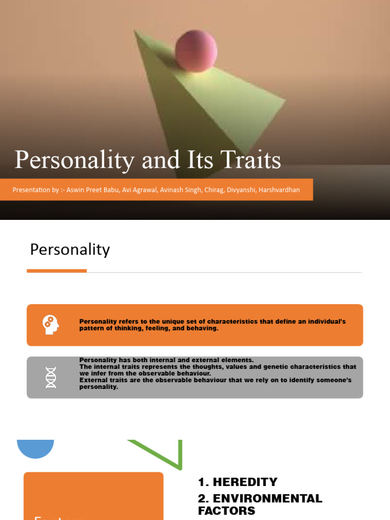 Personality and Its Traits 123 | PDF | Extraversion And Introversion | Scientific Theories