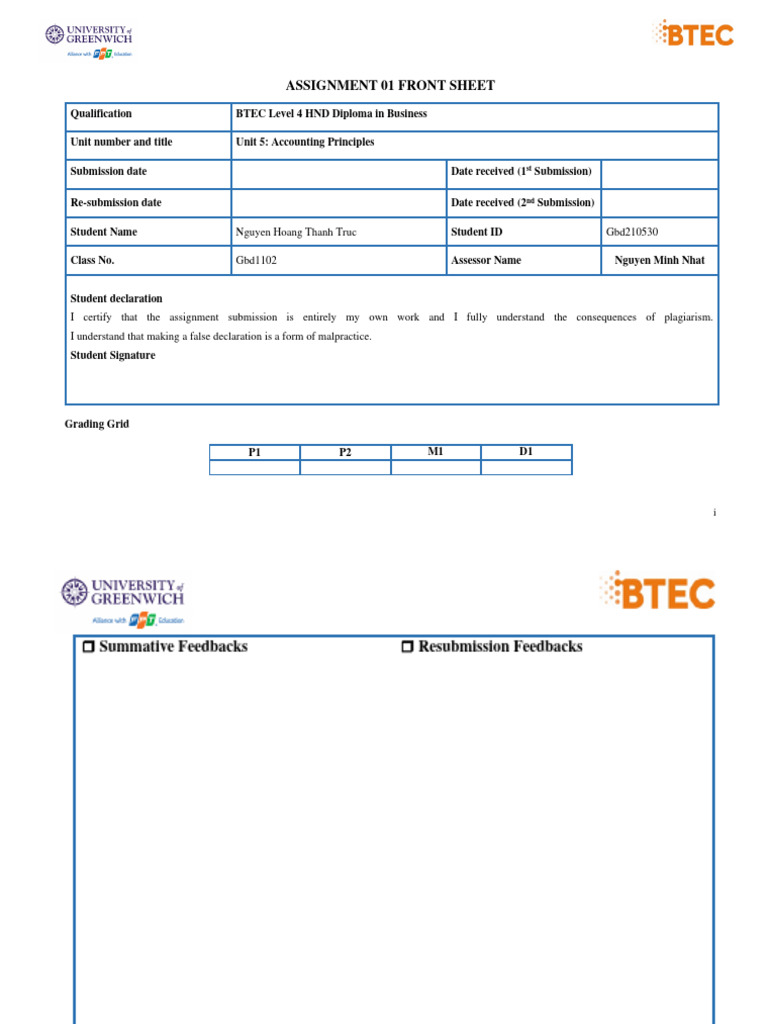 5038 - Assignment 1 - Nguyen Hoang Thanh Truc | PDF