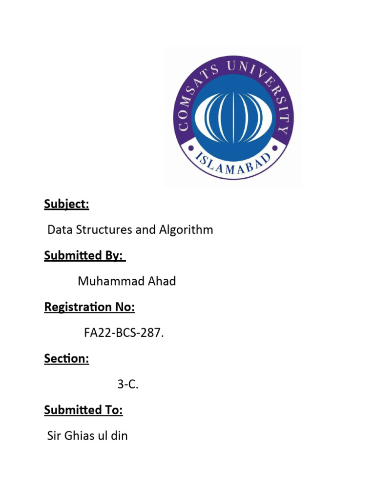 Dsa Lab Assingnment | PDF