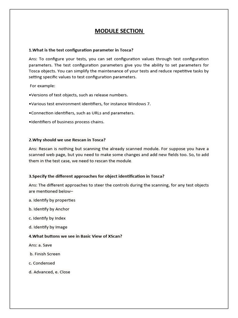 Module Section Q&A | PDF | Screenshot | Information Technology